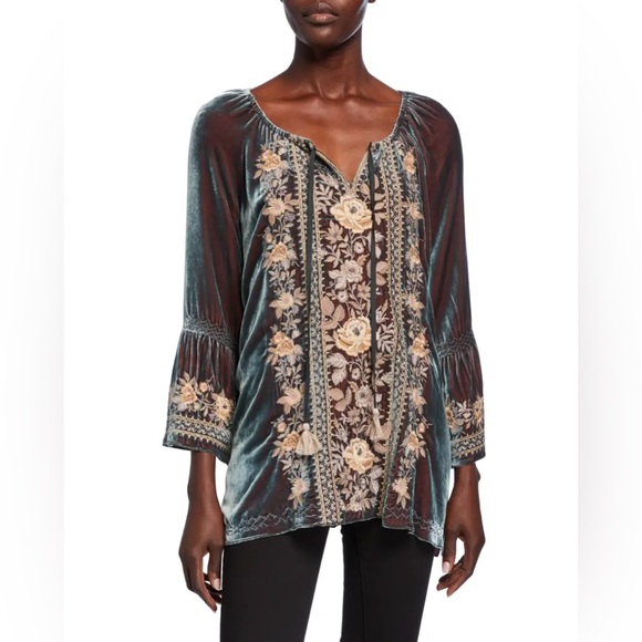 Johnny Was | Tops | Nwt Johnny Was Velvet Marushka Fare Sleeve Tunic ...